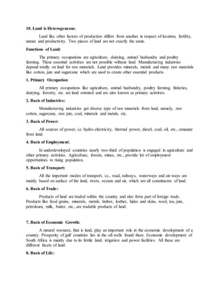 Factors of production Economics | DOCX