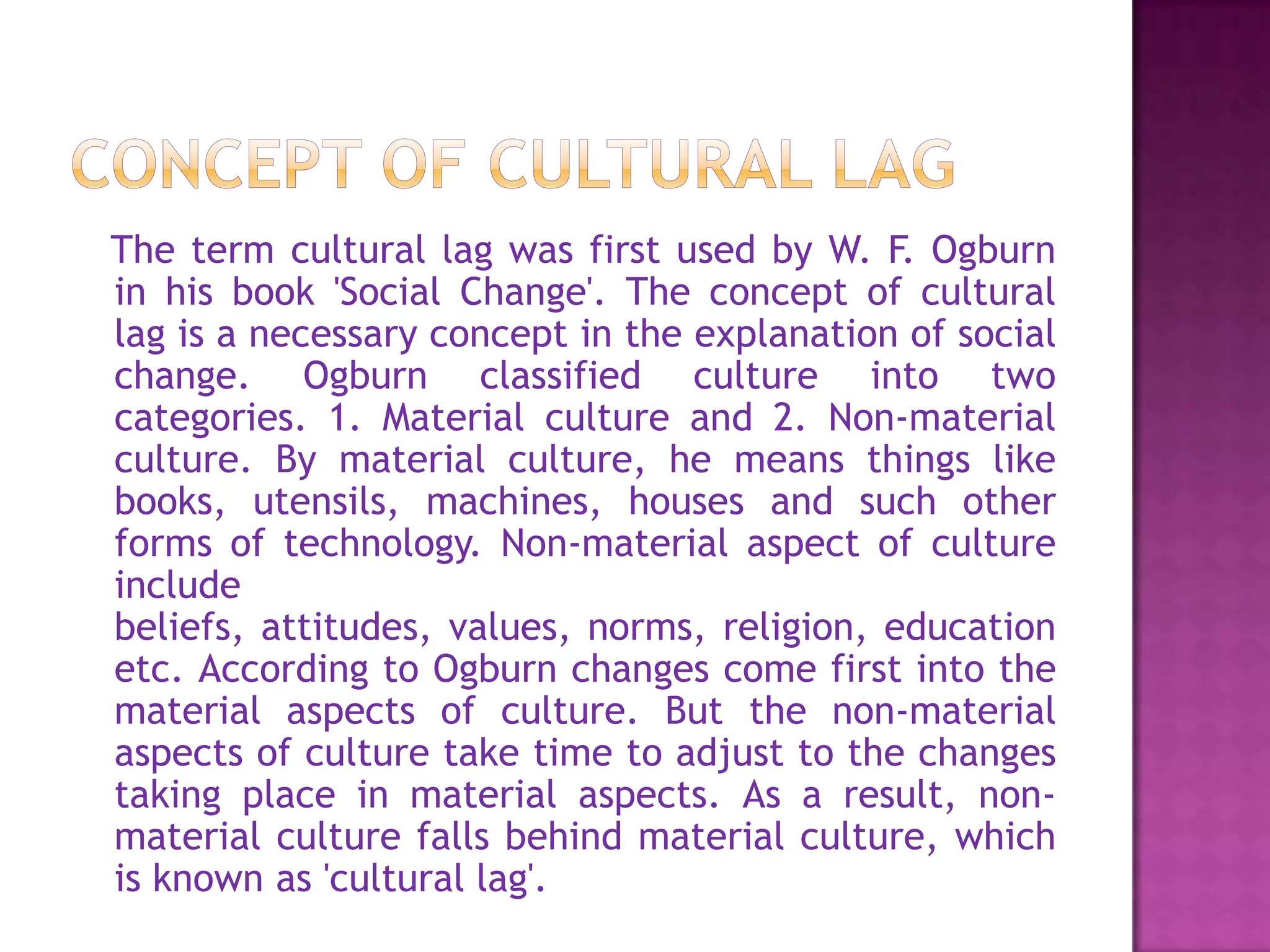 Factors of social cultural changes by Suzett Maming | PPTX