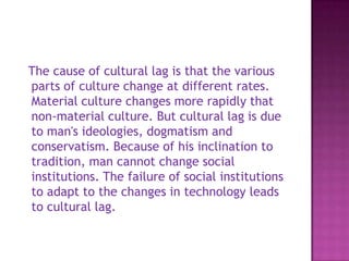 Factors of social cultural changes by Suzett Maming | PPTX
