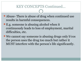 Factors of substance abuse at | PPT