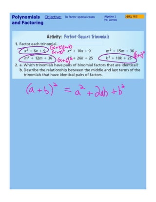 Factor special cases | PDF