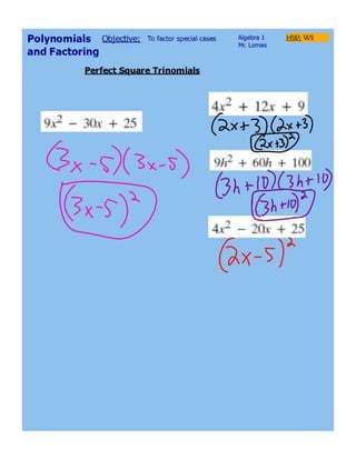 Factor special cases | PDF