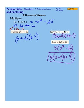 Factor special cases | PDF