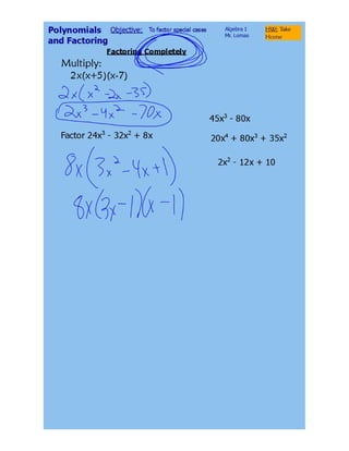 Factor special cases | PDF