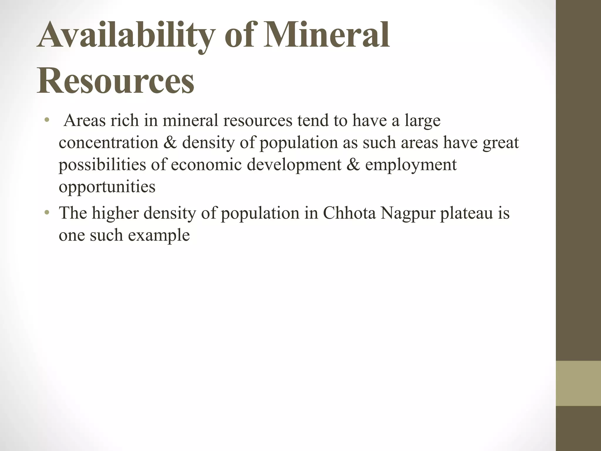 Factors Affecting Population Distribution | PPT Factors Affecting Population Distribution | PPT