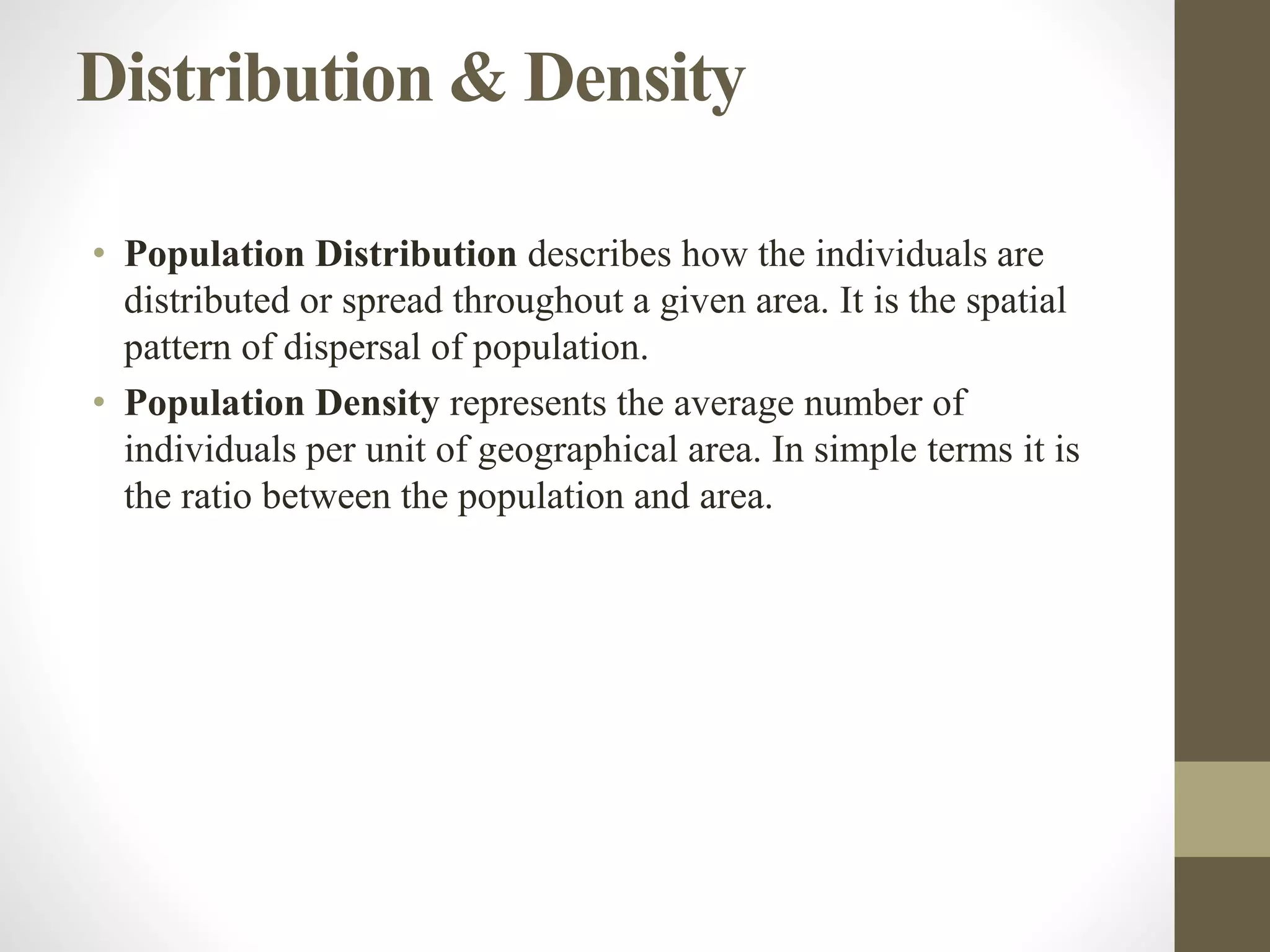 Factors Affecting Population Distribution | PPTX