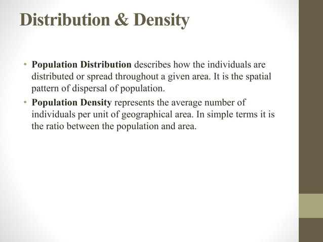 Factors Affecting Population Distribution | PPTX