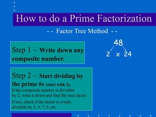 Factors, Prime Numbers & Composite Numbers.ppt
