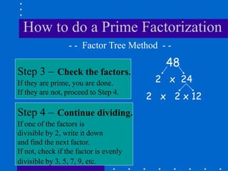 Factors, Prime Numbers & Composite Numbers.ppt