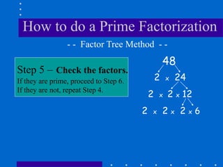 Factors, Prime Numbers & Composite Numbers.ppt