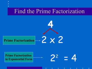 Factors, Prime Numbers & Composite Numbers.ppt