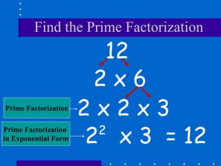 Factors, Prime Numbers & Composite Numbers.ppt