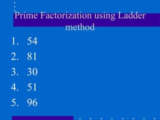Factors, Prime Numbers & Composite Numbers.ppt