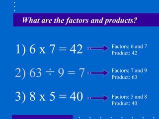 Factors, Prime Numbers & Composite Numbers.ppt