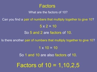 Factorsprimessquare | PPT