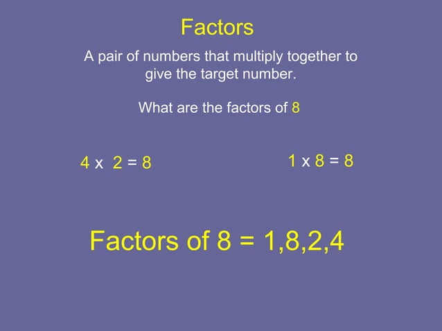 Factorsprimessquare | PPT