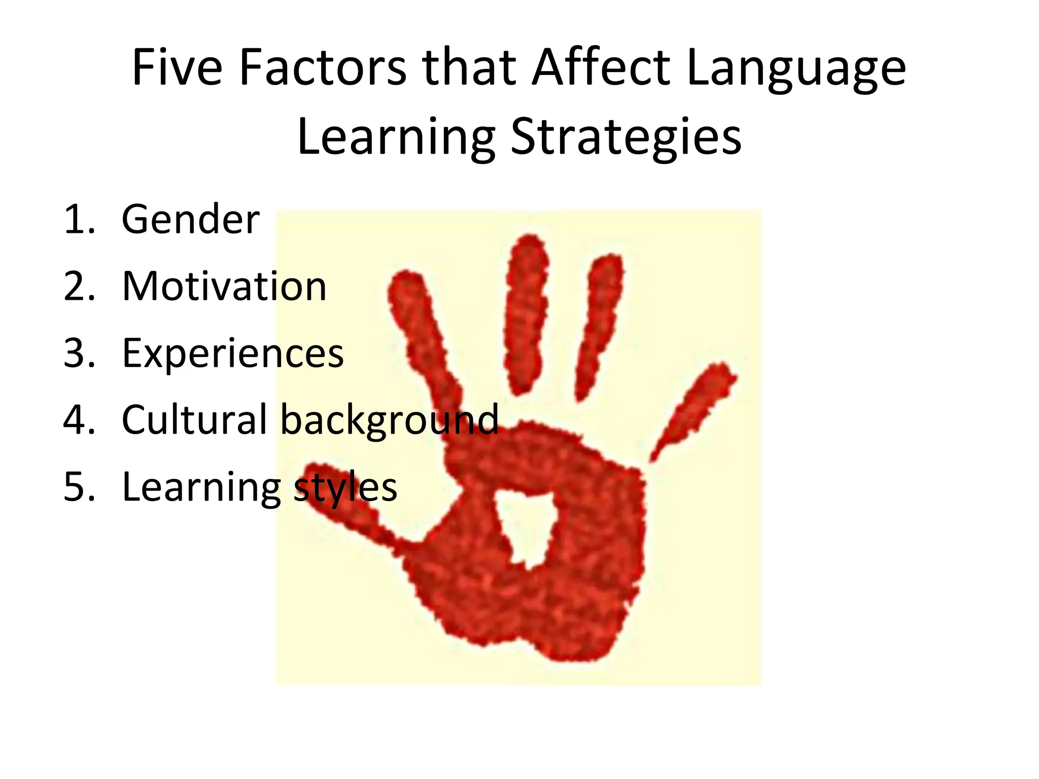 Factors that affect language | PPT