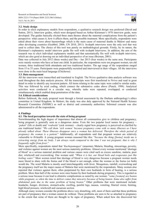 Factors that affect maternal care seeking behaviour and the choice of practitioner(s) during ...