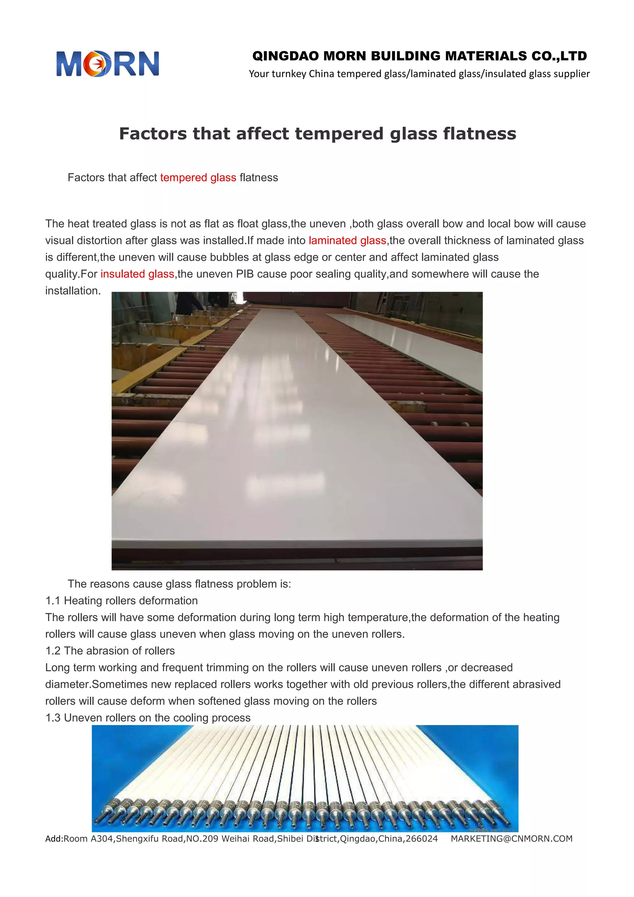 Factors that affect tempered glass flatness | PDF