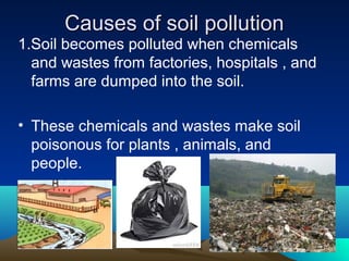 Factors that can harm the soil | PPT