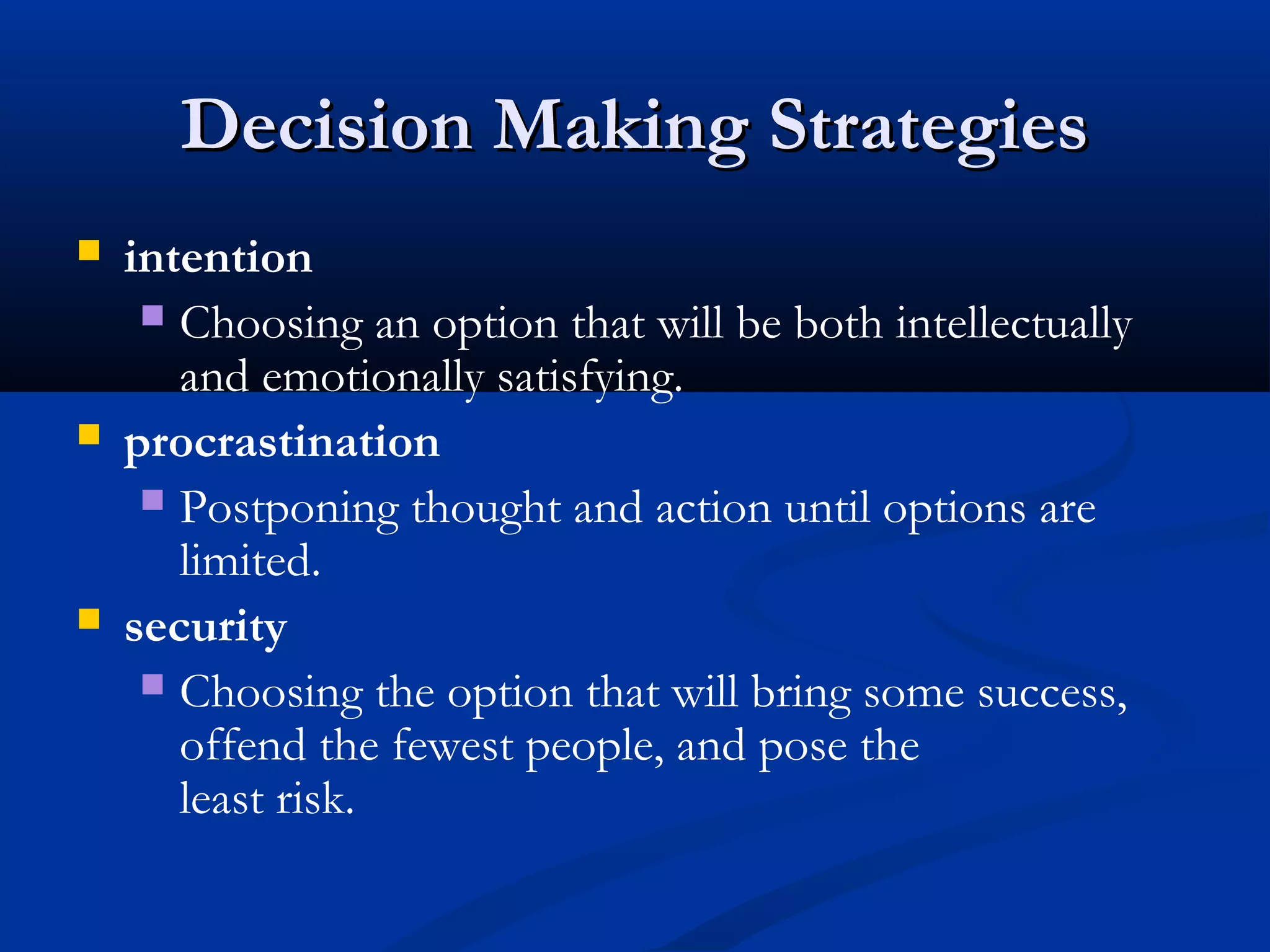 Factors that can influence a decision | PPT