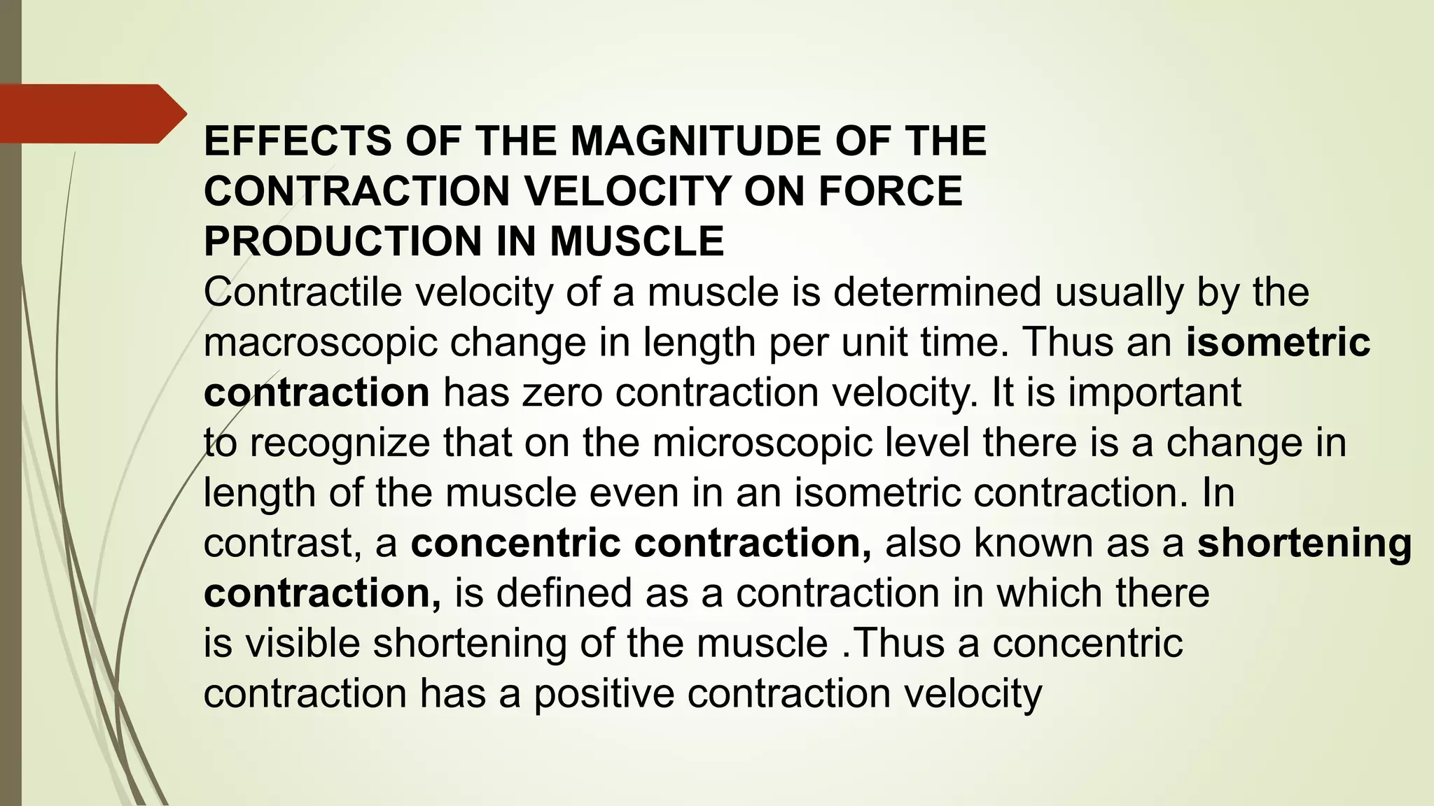 Factors that influence a muscle contraction | PPTX