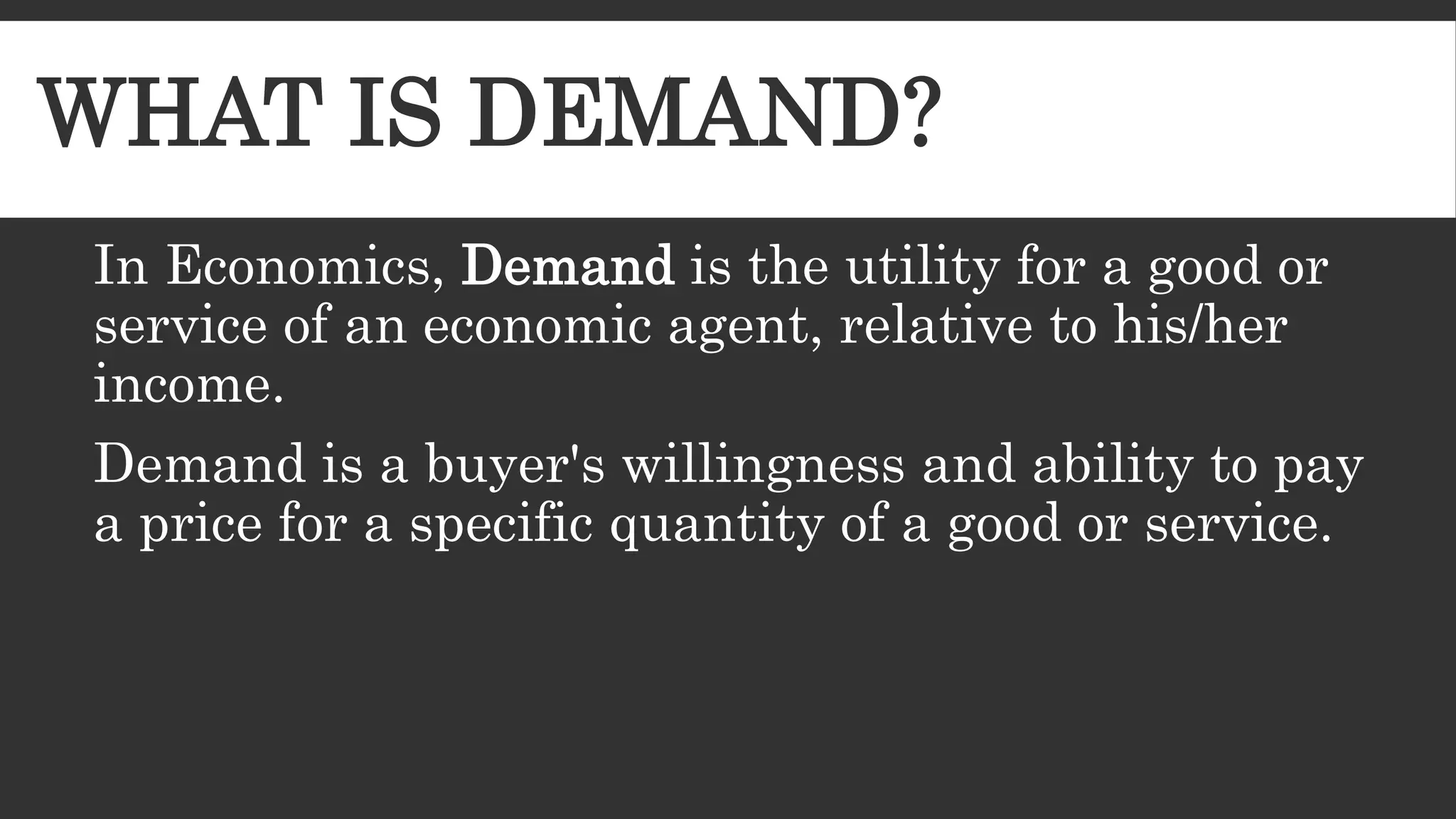 Factors that Influence Demand | PPT