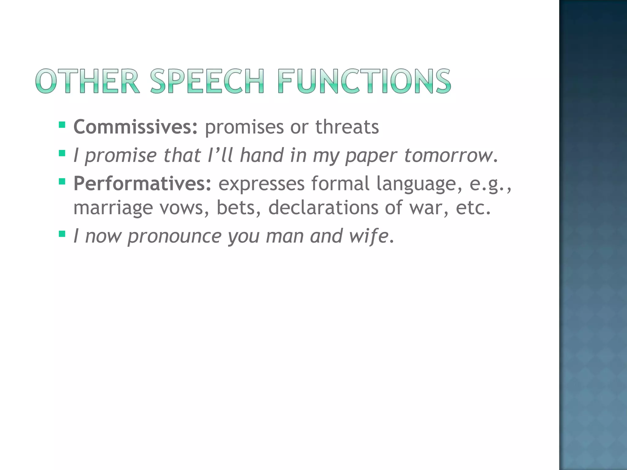 Factors that influence speech | PPT