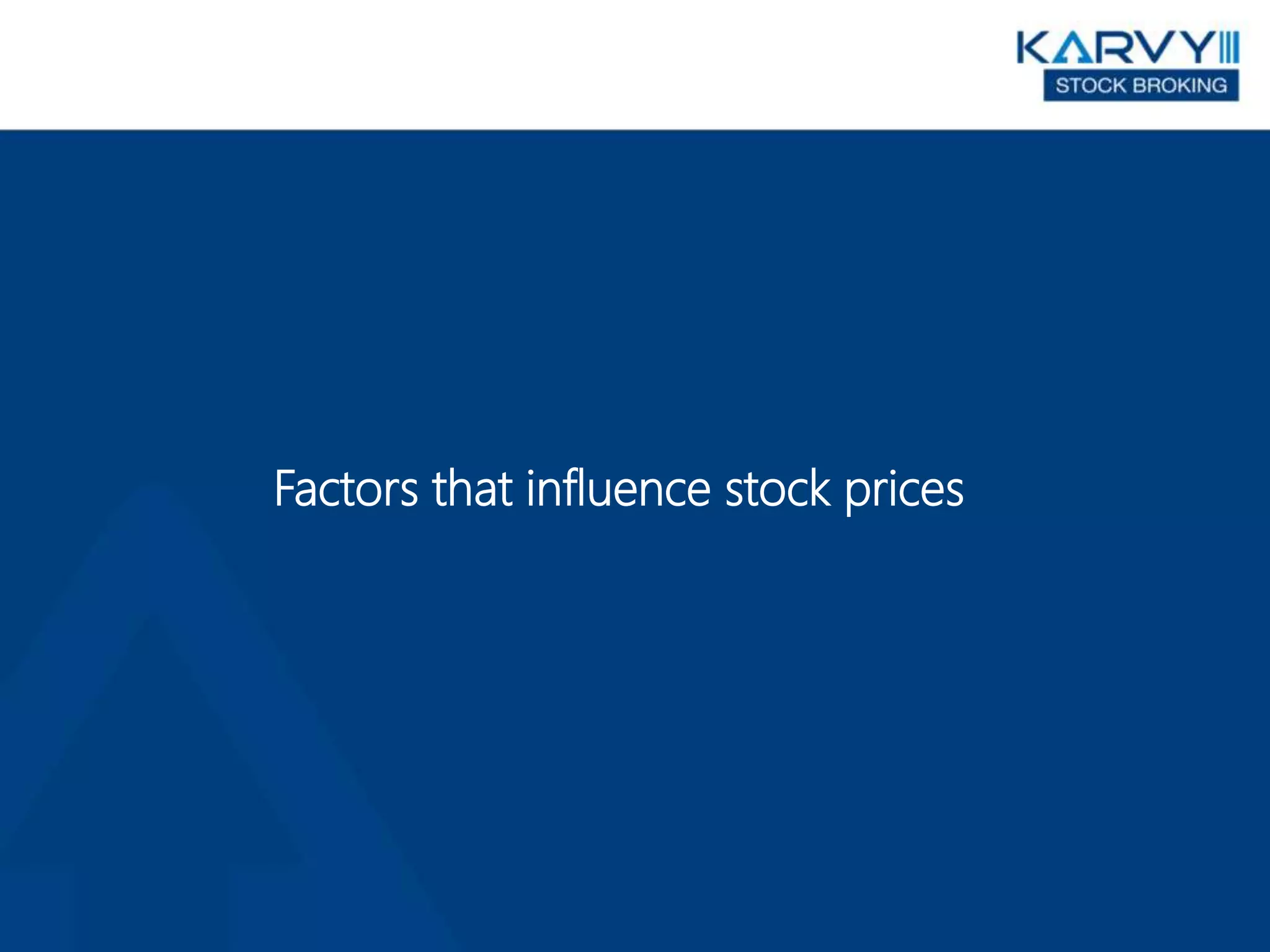 Factors That Influence Stock Price | PPTX