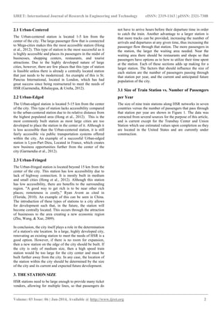 Factors that influence the success of hsr stations | PDF