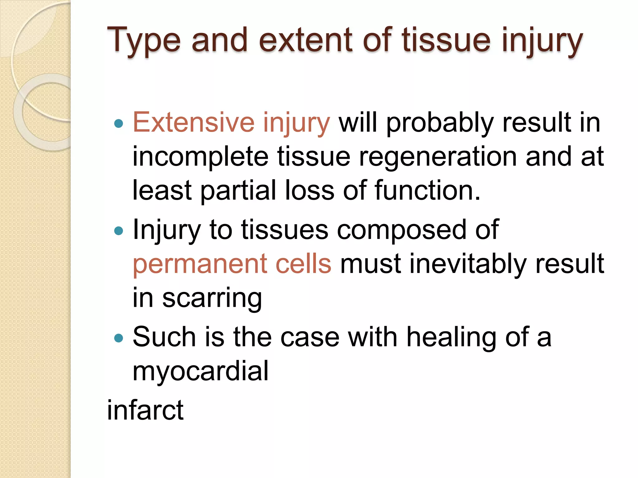 Factors that influence tissue repair | PPTX | Death, Injury, or ...