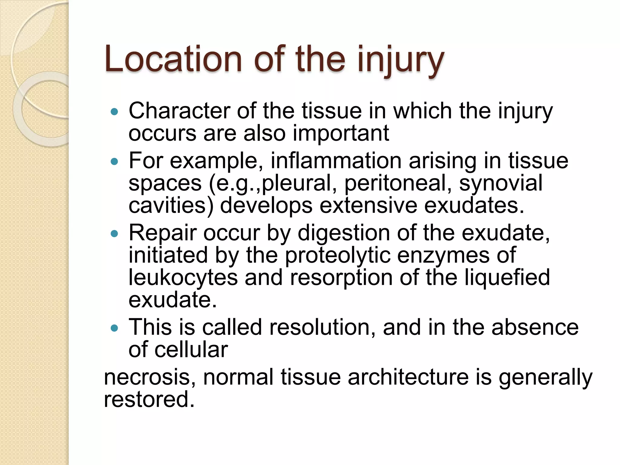 Factors that influence tissue repair | PPTX | Death, Injury, or ...