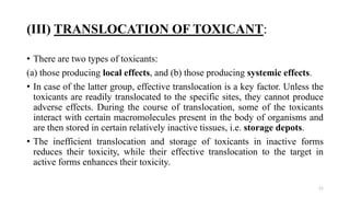 Factors that influence toxicity | PDF