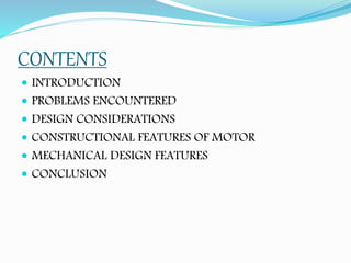 Factors to be considered for motor selection | PPTX
