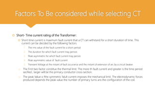 Factors to be considered while selecting CT | PPTX