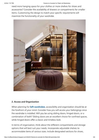 Factors to Consider for Fitted Loft Wardrobes.pdf