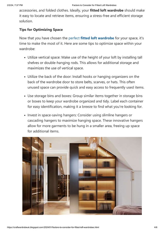 Factors to Consider for Fitted Loft Wardrobes.pdf