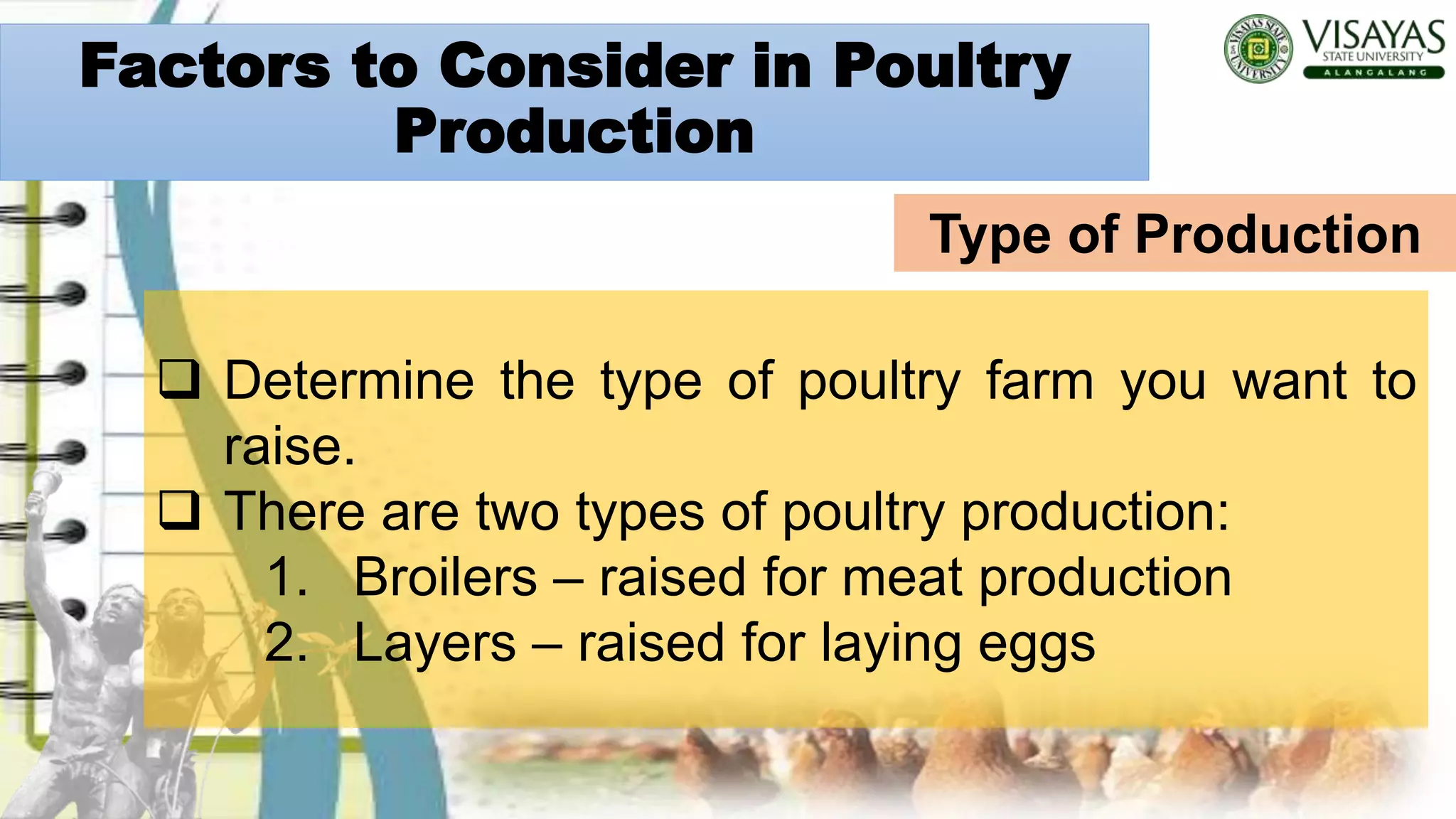 FACTORS TO CONSIDER IN POULTRY PRODUCTIONS.pptx