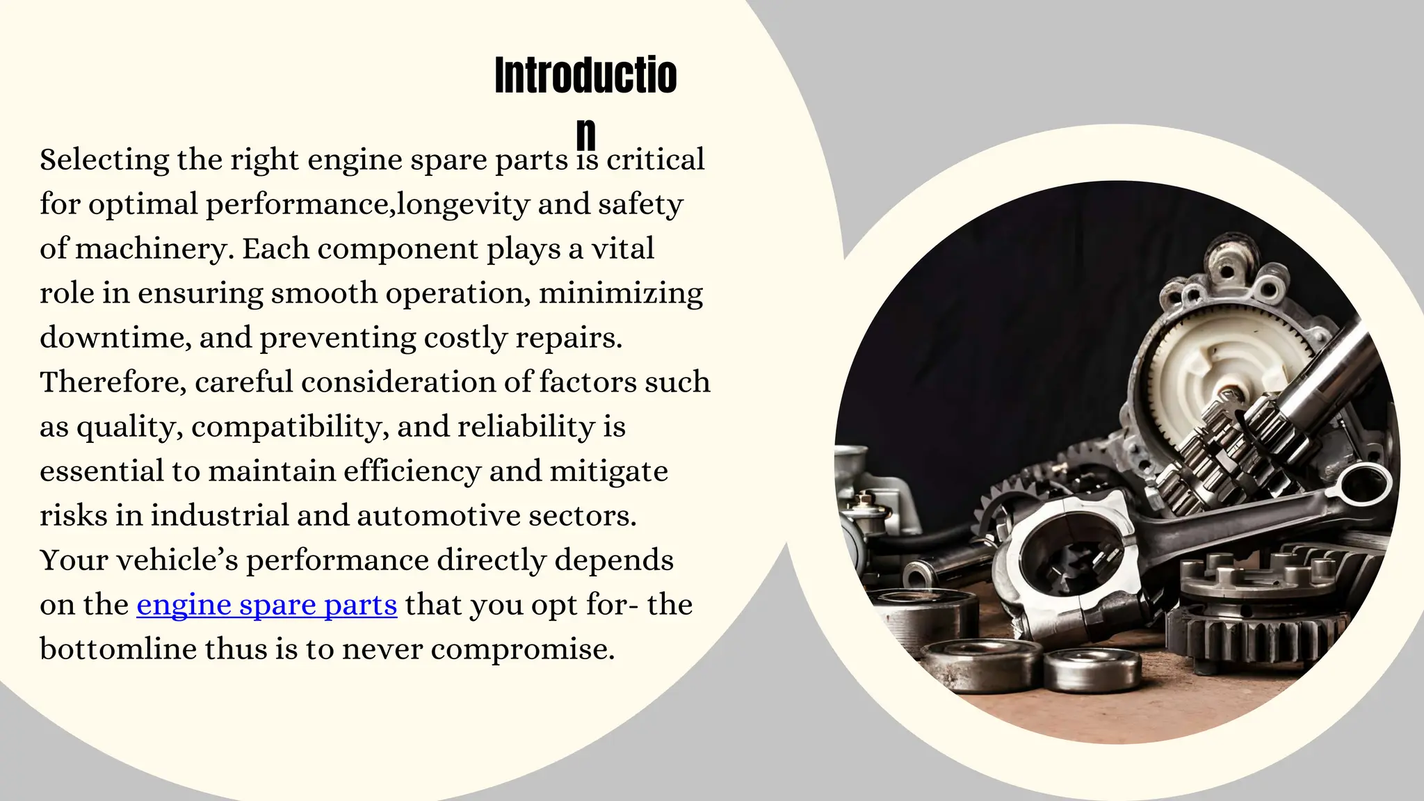 Factors to Consider When Selecting Engine Spare Parts | PPT