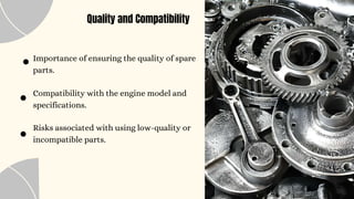 Factors to Consider When Selecting Engine Spare Parts | PPT