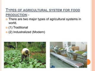 Factors to improve food production | PPTX | Agriculture | Industries