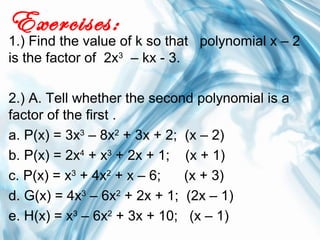 Factor theorem | PPT