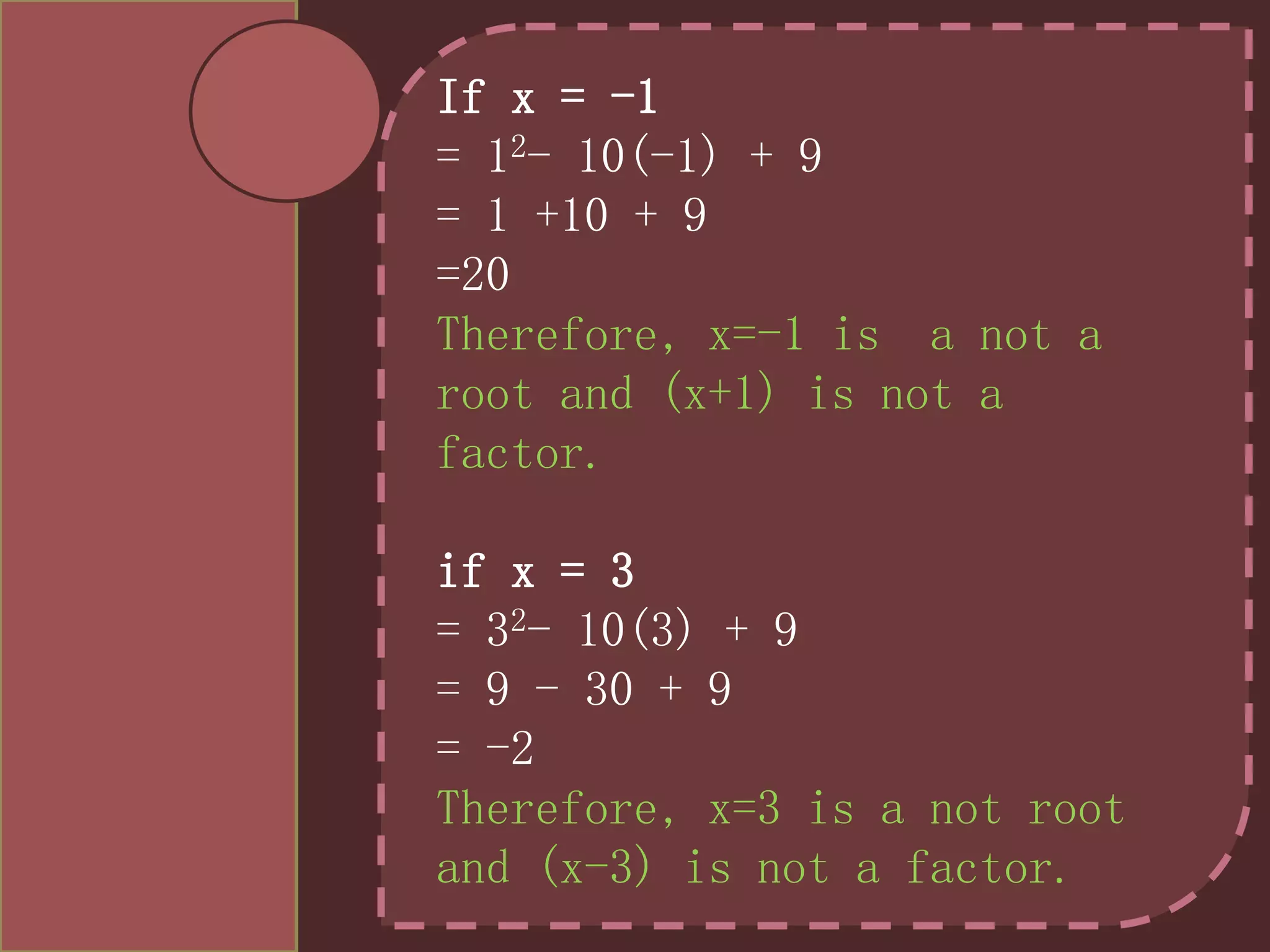 Factor Theorem and Remainder Theorem | PPTX
