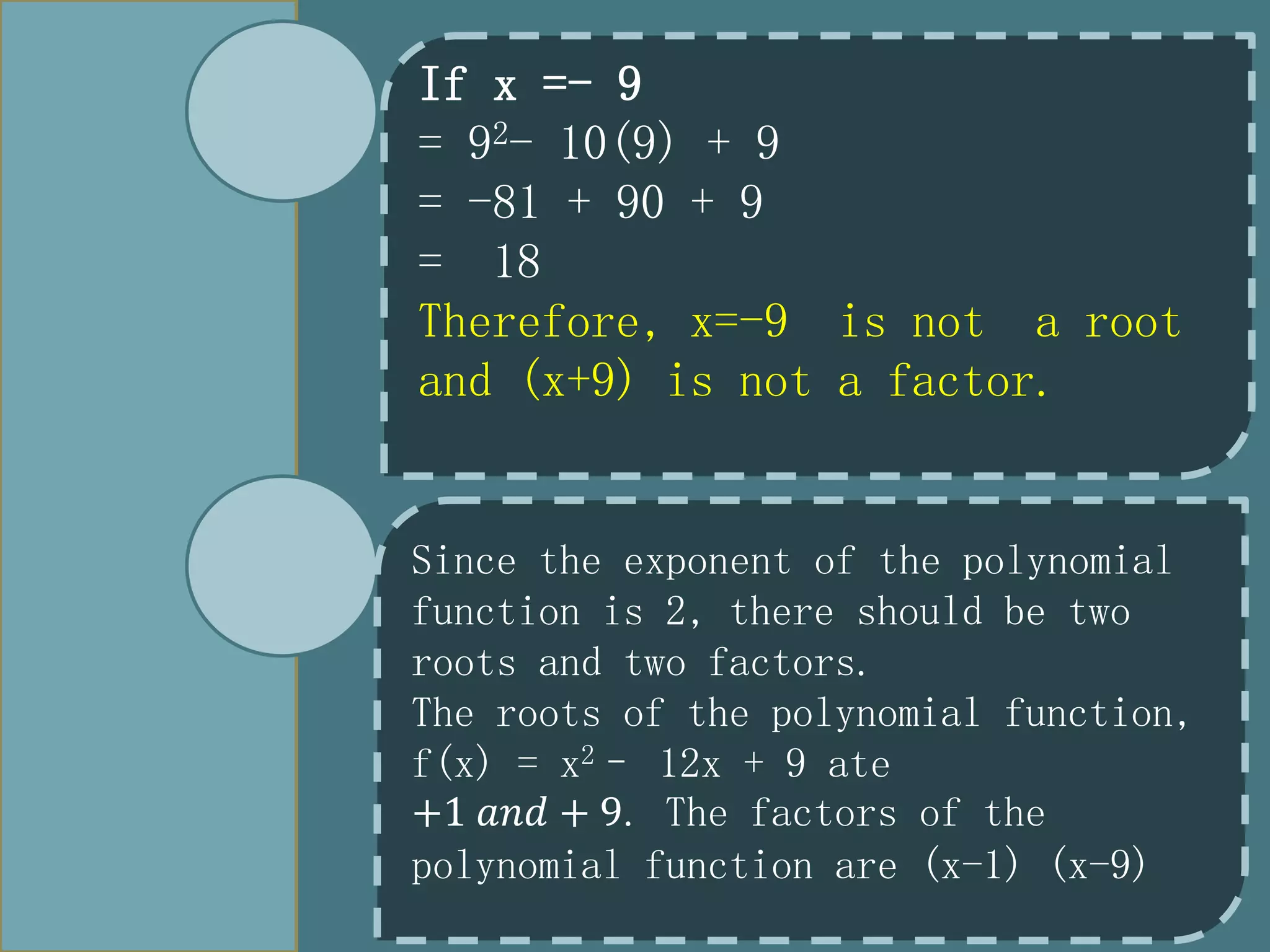 Factor Theorem and Remainder Theorem | PPTX