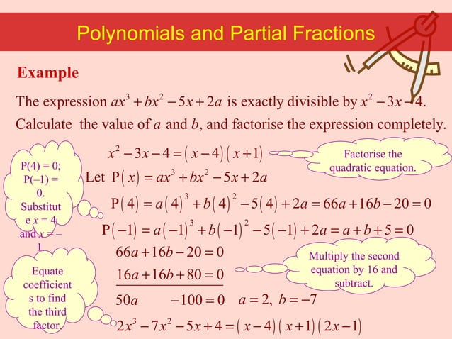 Factor theorem solving cubic equations | PPT | Physics | Science