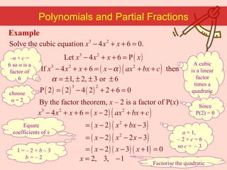 Factor theorem solving cubic equations | PPT | Physics | Science