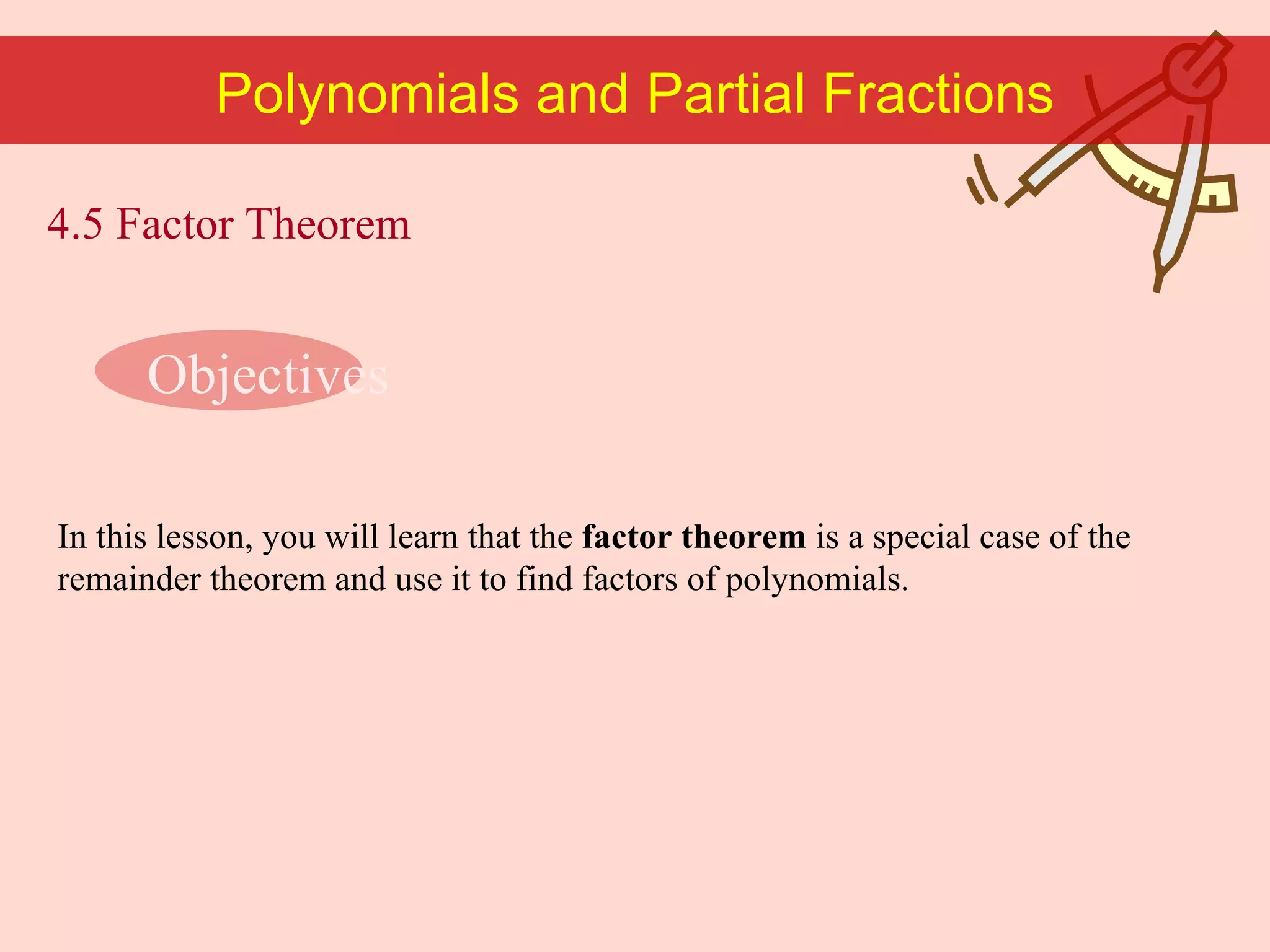 Factor theorem solving cubic equations | PPT
