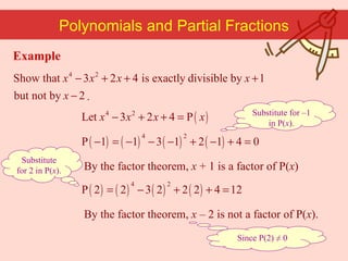 Factor theorem solving cubic equations | PPT
