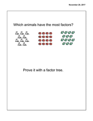 Factor tree | PDF