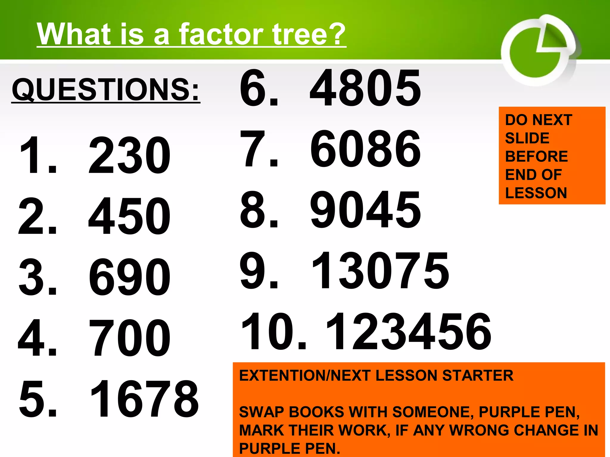 Factor trees | PPT